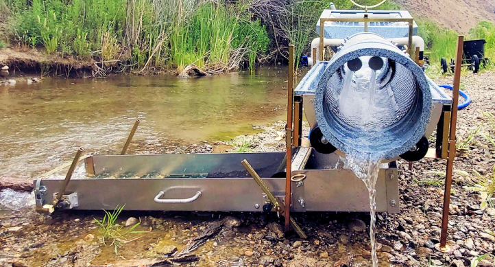 The Mining Claim - KEENE 10 Inch Trommel - Water Motor Drive KT10WD